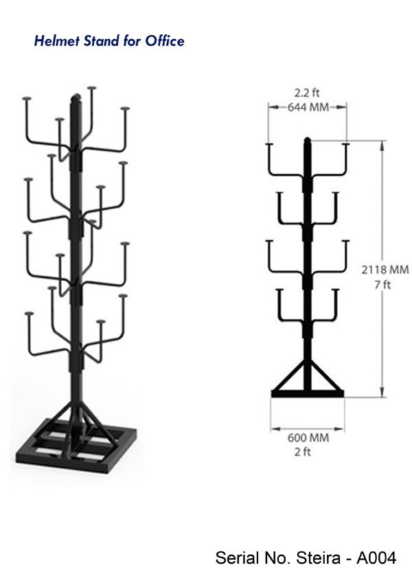 Helmet stand - Sthira Technovations